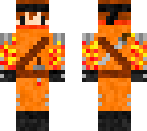 Very Pog Orange Ninja | Minecraft Skin