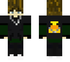 Boy in techwear / darkwear with duck | Minecraft Skin