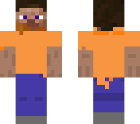 Orange Steve | Minecraft Skin
