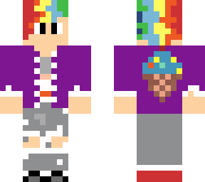 Badboyhalo+rky rainbow shirt | Minecraft Skin