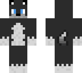 Black Furry Wolf | Minecraft Skin