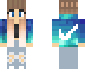Nike Blue Minecraft Skins