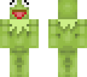 Kermit with mustache | Minecraft Skin