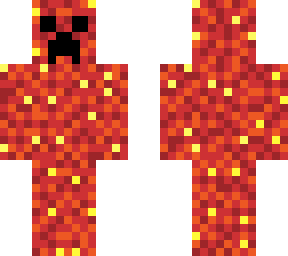 Lava creeper | Minecraft Skin