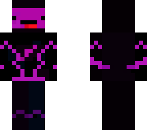 purple and black flash derpy face | Minecraft Skin