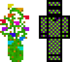 rainbow rose bush | Minecraft Skin