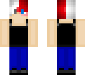 Shoto in a tank top bc why not | Minecraft Skin
