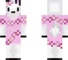 Arctic fox in night gown (completed) | Minecraft Skin