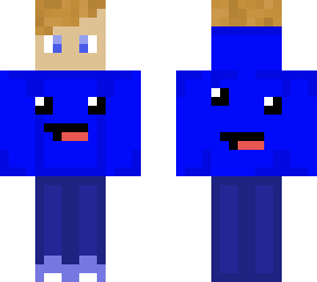 blue smile hoodie updated | Minecraft Skin