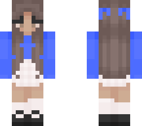 blue sweater girl | Minecraft Skin