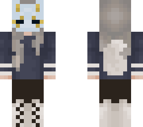 ghost fox grey | Minecraft Skins