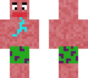 Patrick star drooling | Minecraft Skin