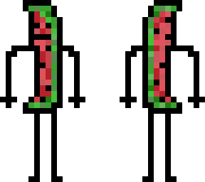 Watermelon Stick Figure | Minecraft Skin