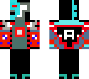 Half Cyborg WITH MASK | Minecraft Skin