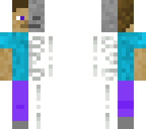 Half Steve | Minecraft Skin