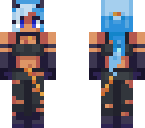 Ice Demon Girl | Minecraft Skin