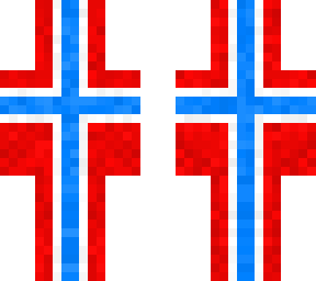 Norwegian Flag | Minecraft Skin