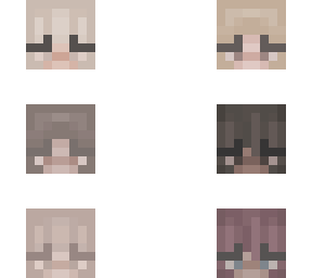 6 profile pictures/face bases | Minecraft Skin