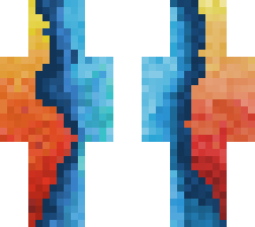 combination of water and fire | Minecraft Skin