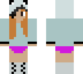 cute girl in short shorts | Minecraft Skin