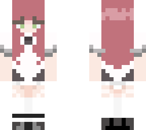 red maid girl | Minecraft Skin
