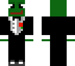 Smug Pepe (Edit of Tuxedo Pepe) | Minecraft Skin