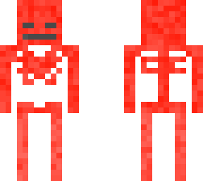 super red skeleton | Minecraft Skin