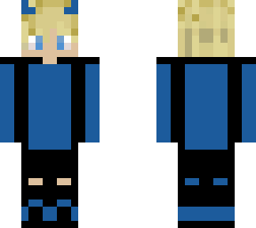 blue boy devil skin for bla3h | Minecraft Skin