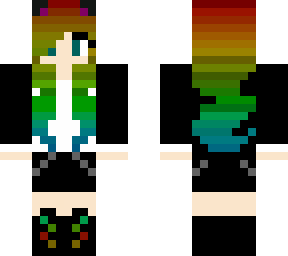 Evil rainbow felina | Minecraft Skin