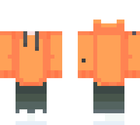 Orange hoodie | Minecraft Skin