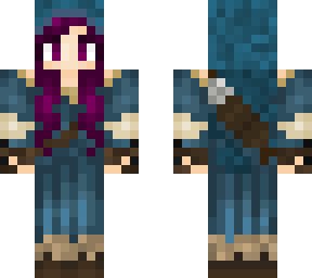 Purple Hunter Merida | Minecraft Skin