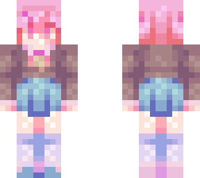 doki doki natsuki | Minecraft Skins