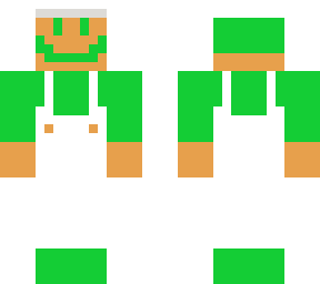 Luigi 8 Bit Minecraft