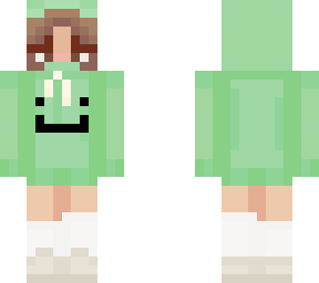 Brunette Girl in Dream Hoodie | Minecraft Skin