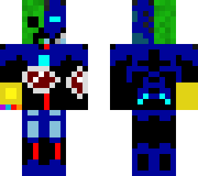 Cyborg Akatsuki creeper | Minecraft Skin