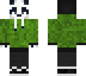 green jumper panda | Minecraft Skin