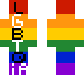 LGBTQ+ pride flag | Minecraft Skin