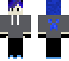 blue gamer boy | Minecraft Skin
