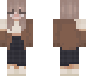 cute brown outfit girl | Minecraft Skin
