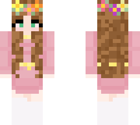 Flower crown girl | Minecraft Skin