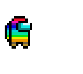 Rainbow crewmate | Minecraft Skin