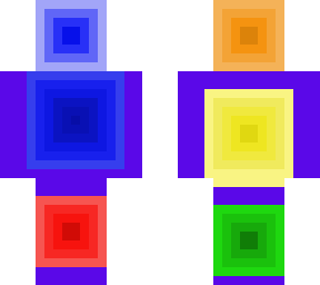 rainbow fade | Minecraft Skin