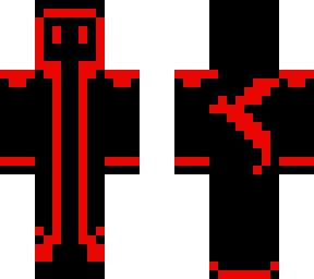 red and black | Minecraft Skin