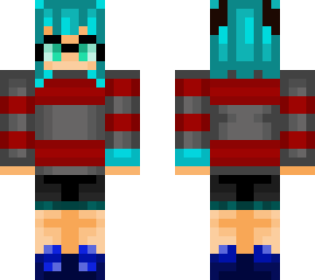 Red Sole - Splatoon Manga (fixed) | Minecraft Skin