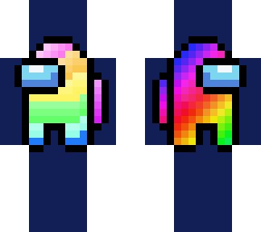 among us rainbow | Minecraft Skin