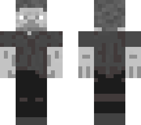 Black and white Steve | Minecraft Skin