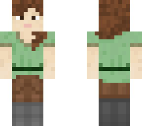 brown hair improved Alex | Minecraft Skin