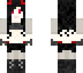 goth girl demon | Minecraft Skins