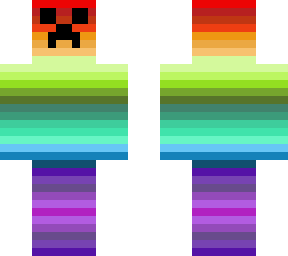 Rainbow Creeper | Minecraft Skin
