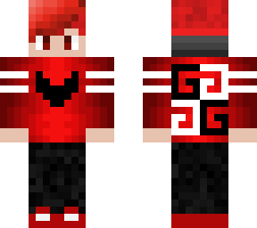 Red Gamer Boy | Minecraft Skin